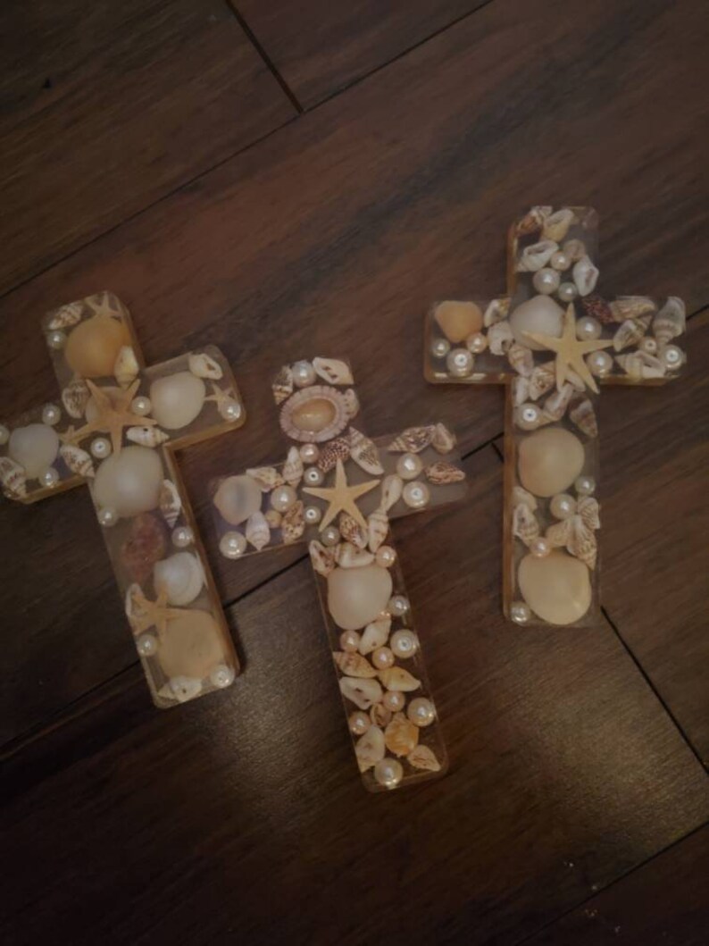 Seashell Cross - Etsy
