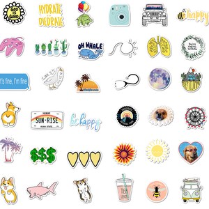 VSCO Stickers 50 Pc Sticker Set VSCO Summer Lovin' Laid Back Chill ...