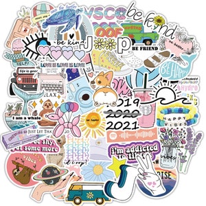 VSCO Stickers 50 Pc Sticker Set VSCO Summer Lovin' Laid Back Chill ...