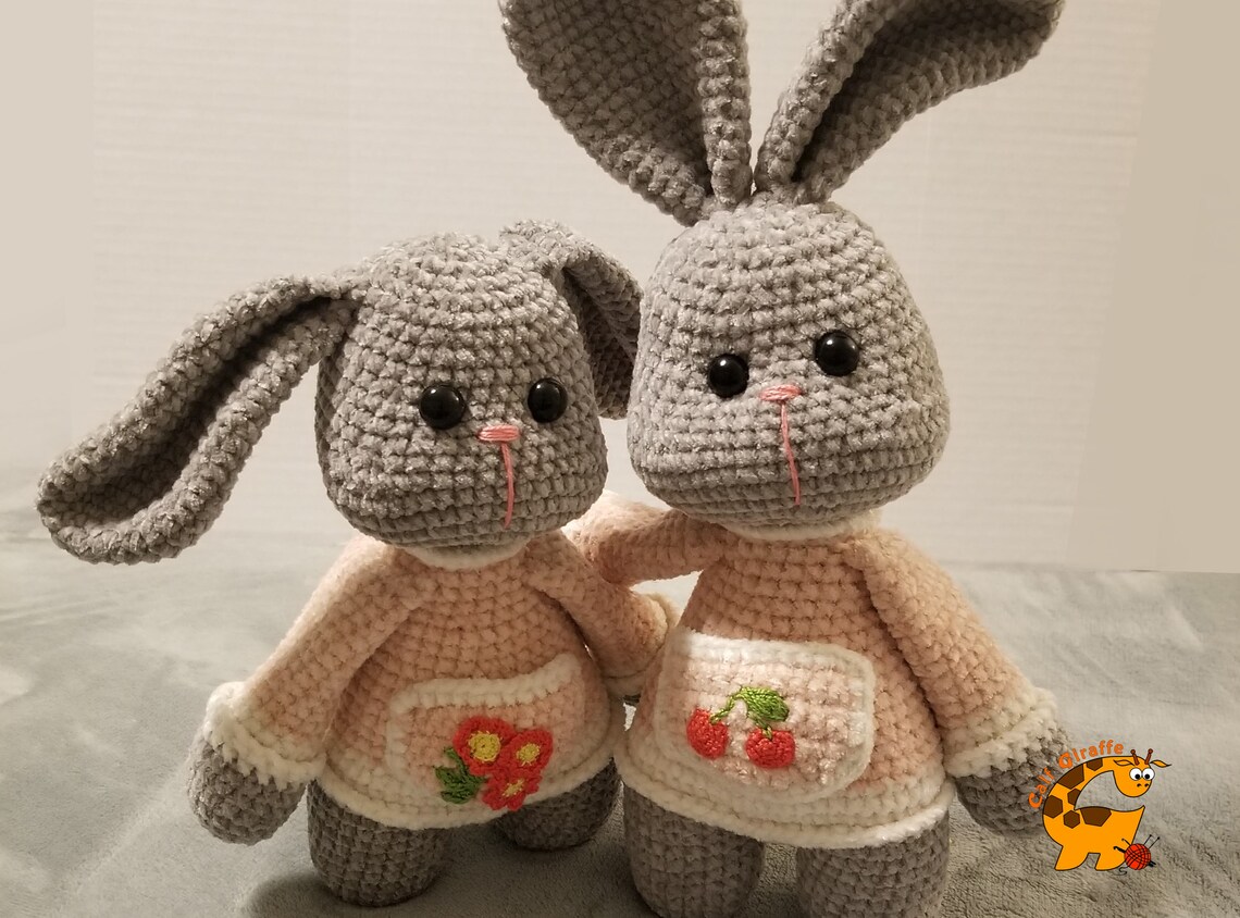 Amigurumi Crochet Pattern LITTLE BUNNY Girl PDF File With - Etsy