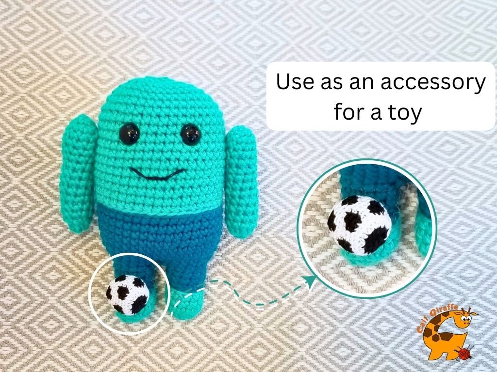 Crochet Mini Soccer Ball. Amigurumi Pattern - Etsy