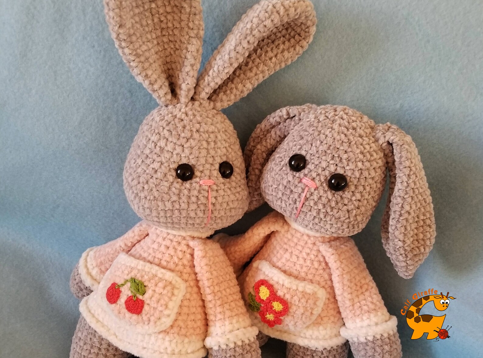 Amigurumi Crochet Pattern LITTLE BUNNY Girl PDF File With - Etsy