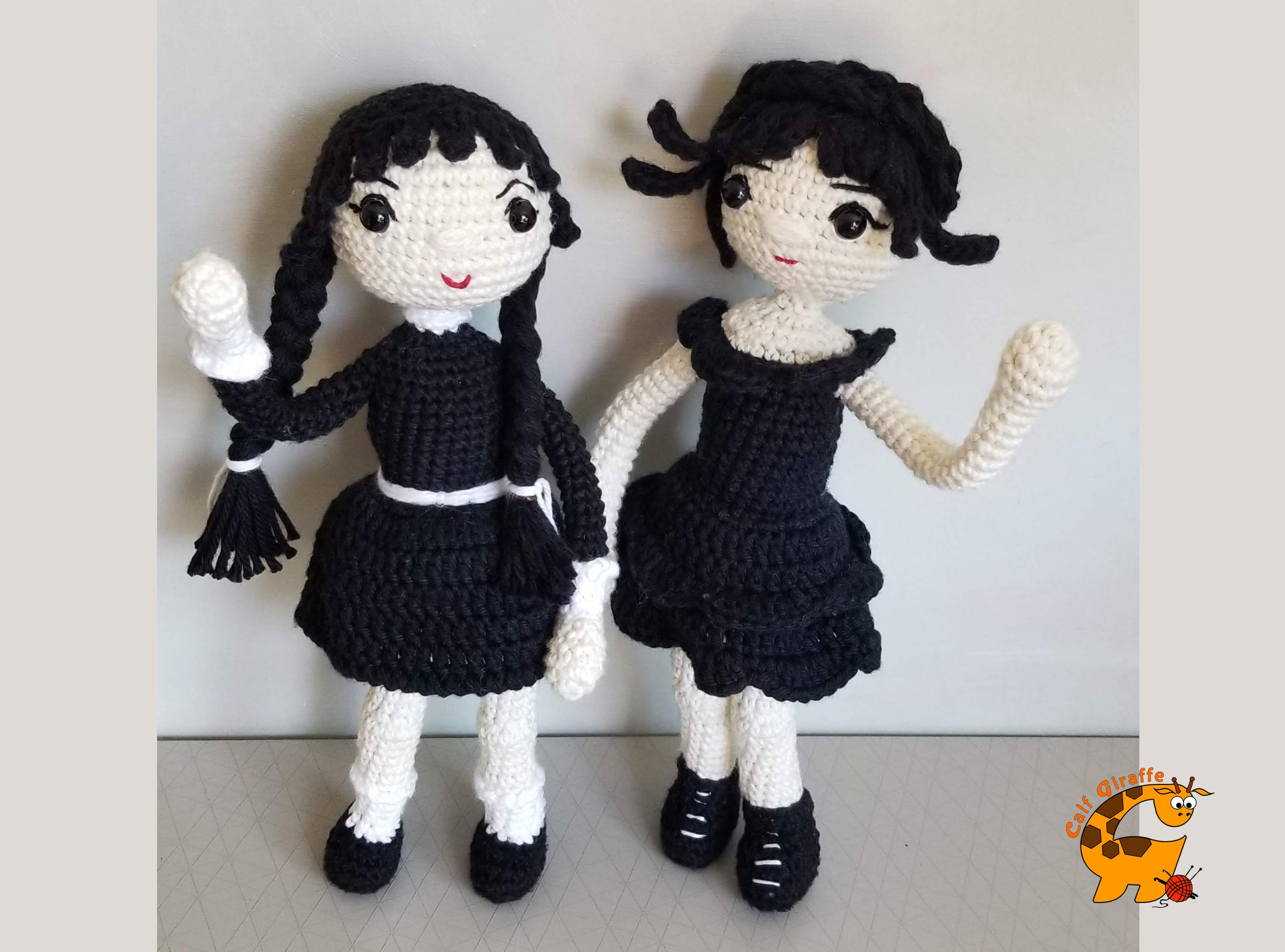 Wednesday Addams Crochet Doll Amigurumi Pattern in PDF File - Etsy