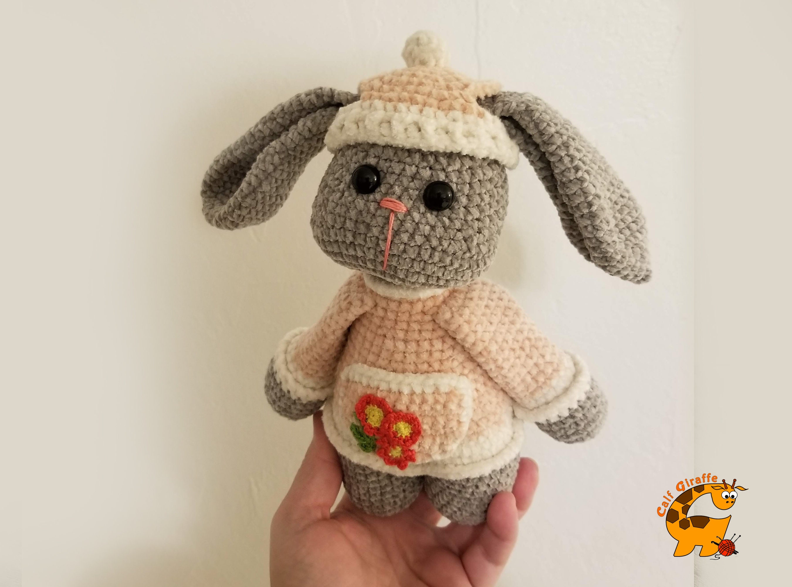 Amigurumi Crochet Pattern LITTLE BUNNY Girl, PDF File With Process ...