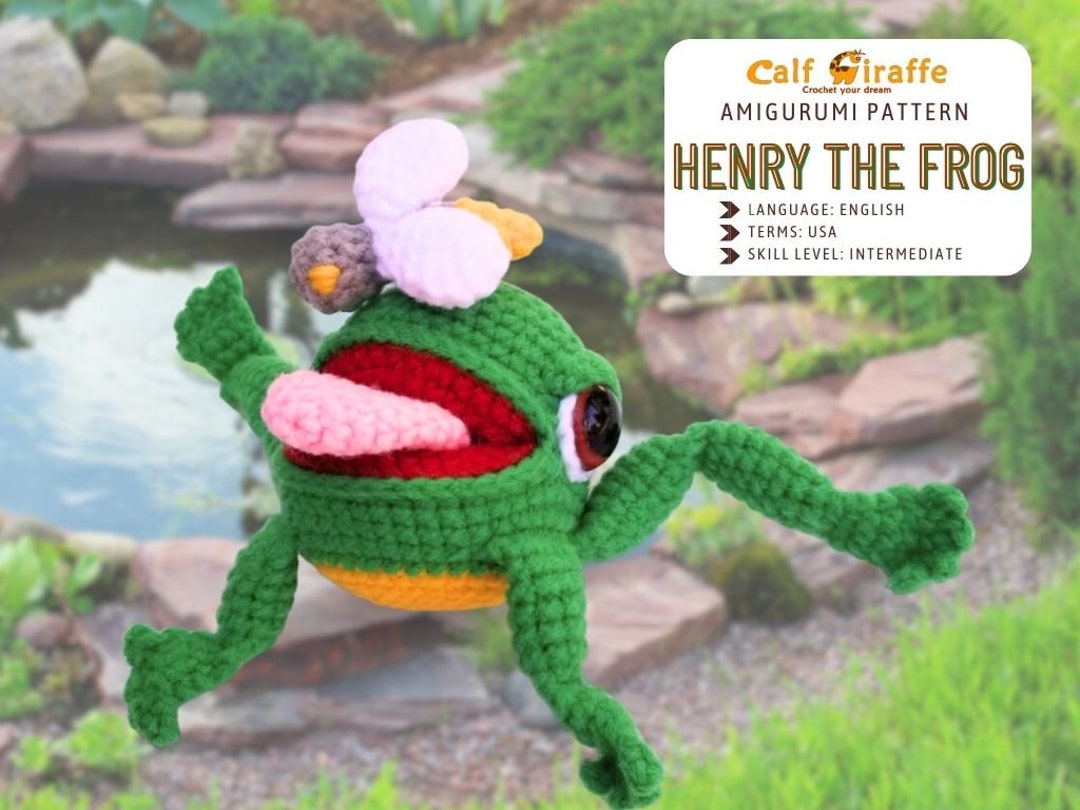 Crochet HENRY the FROG Toy. PDF Amigurumi Pattern. - Etsy