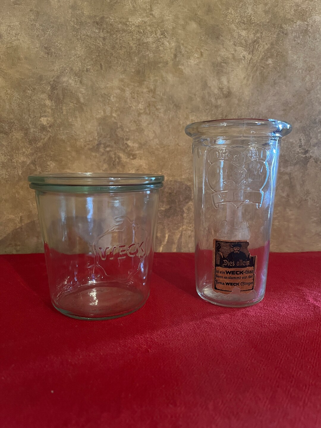 Vintage JW Weck Mason Jars Set of 2 - Etsy