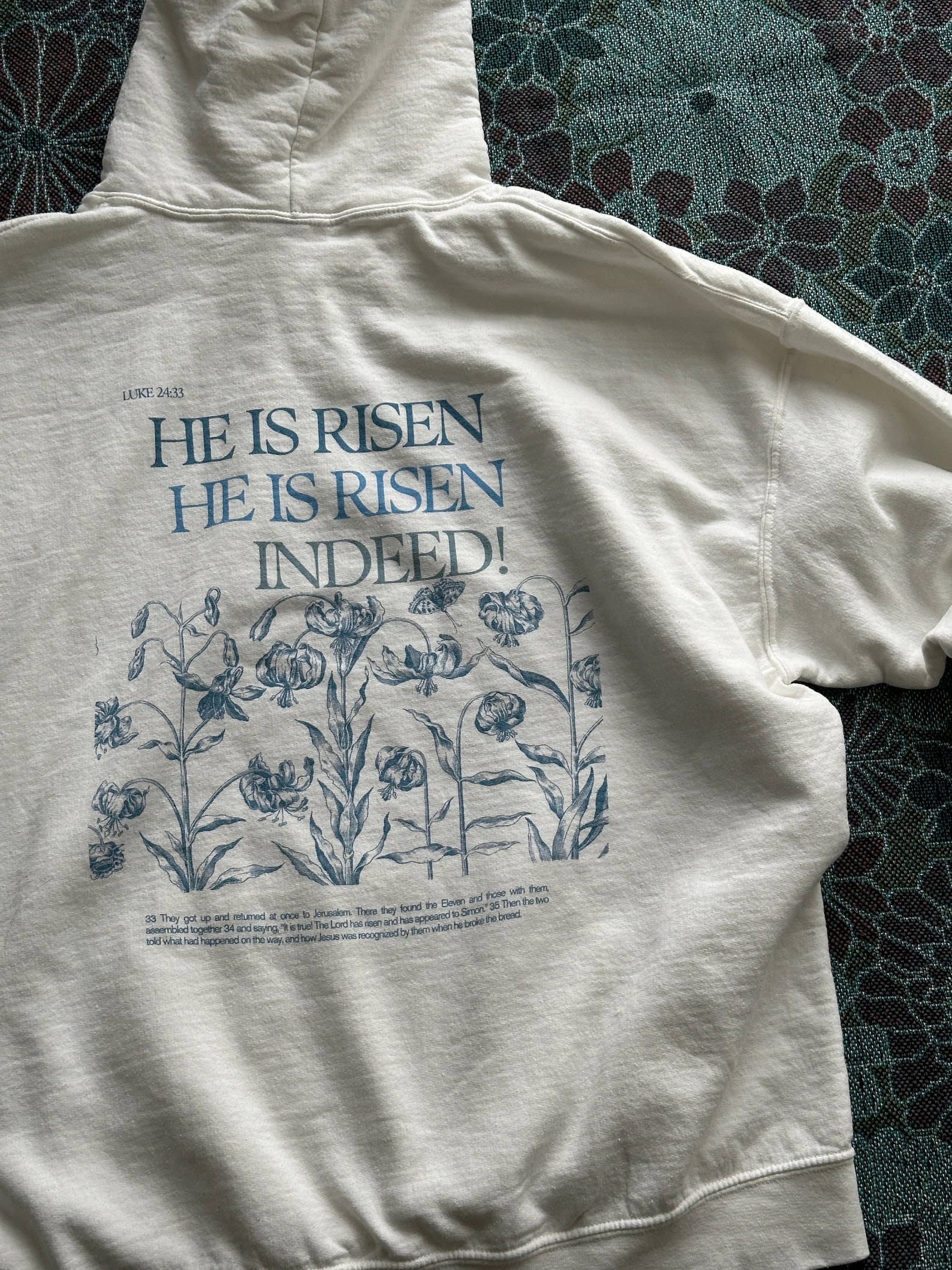Christian Hoodie Bible Verse Tshirt Jesus Apparel Vintage Floral T ...