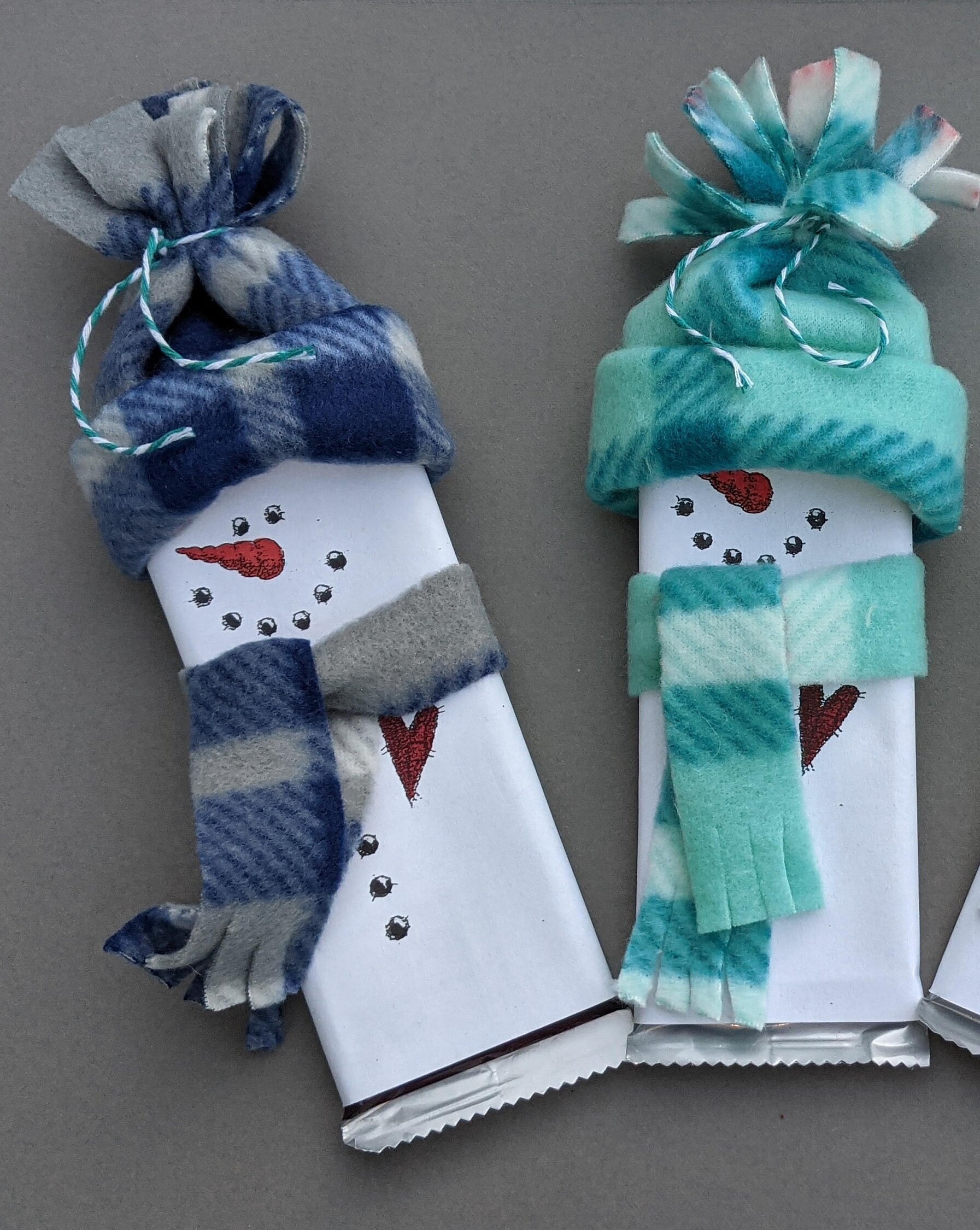Blue Plaid Happy Happy Snowman Candy! A Treat to Put a Smile on Your ...