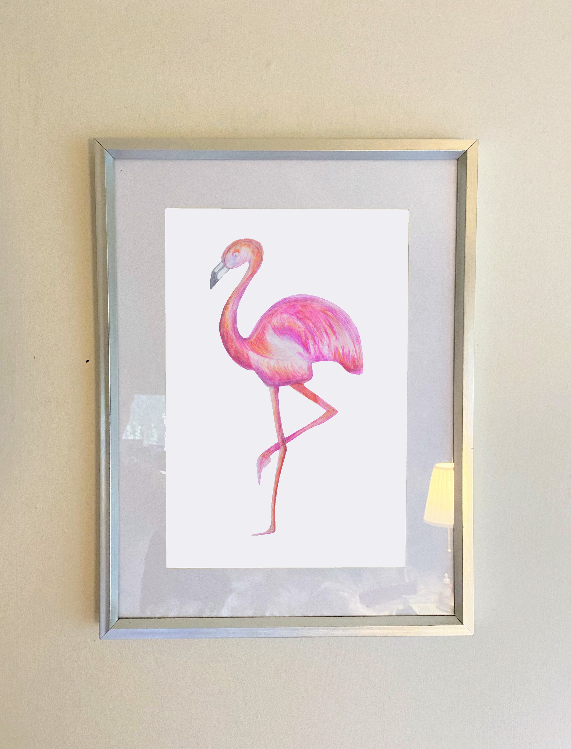 Flamingo Original Art Print - Etsy