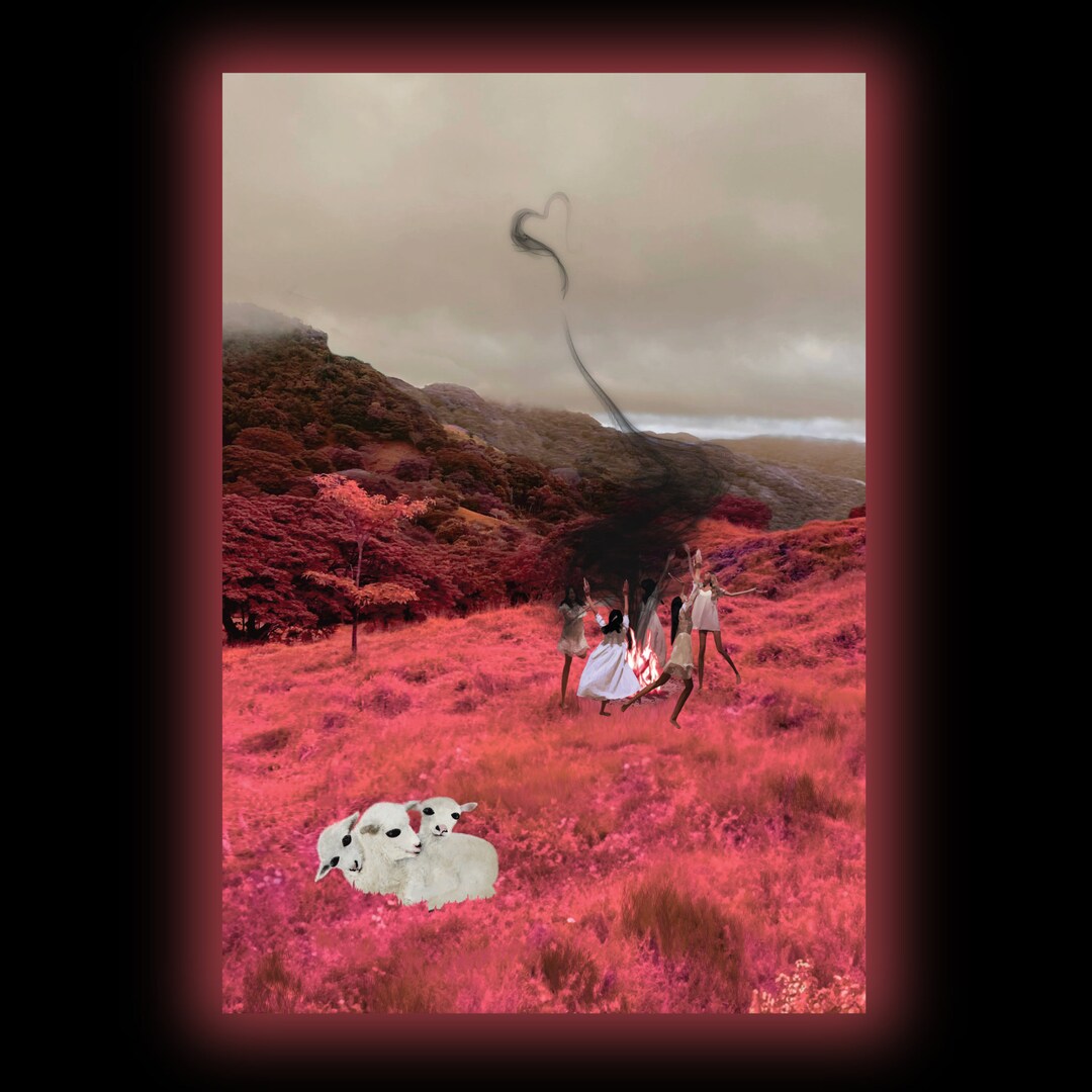 Girls Night Art Print Whimsical Art, Fantasy Surrealist Art, Lamb Art ...