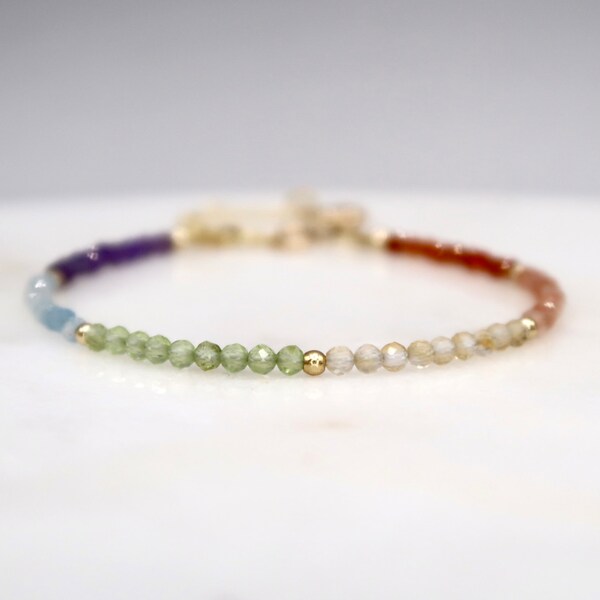 Rainbow Bracelet - Etsy