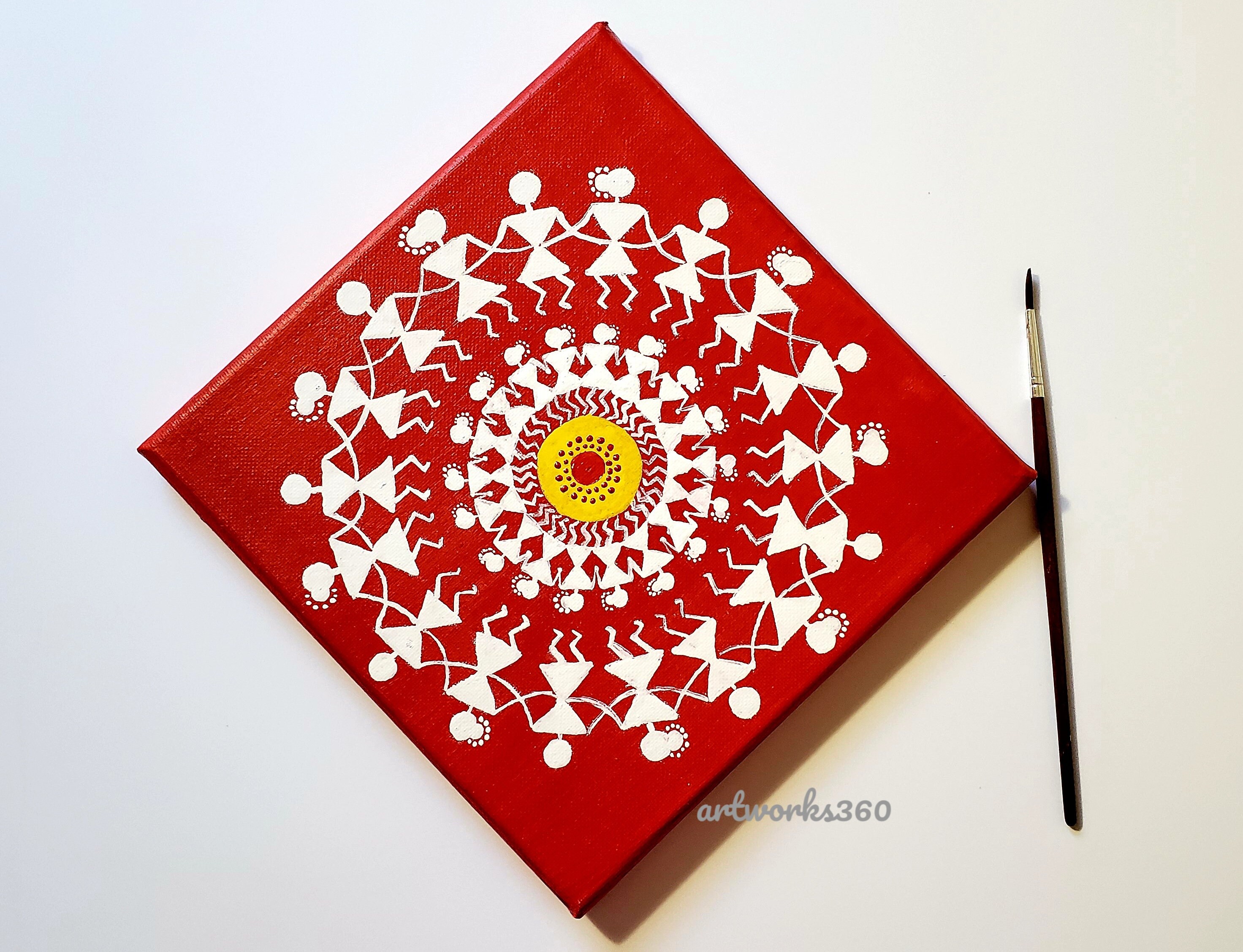 Canvas Painting, Clay Art, Clay Painting, Bird Painting, Acrylic ...