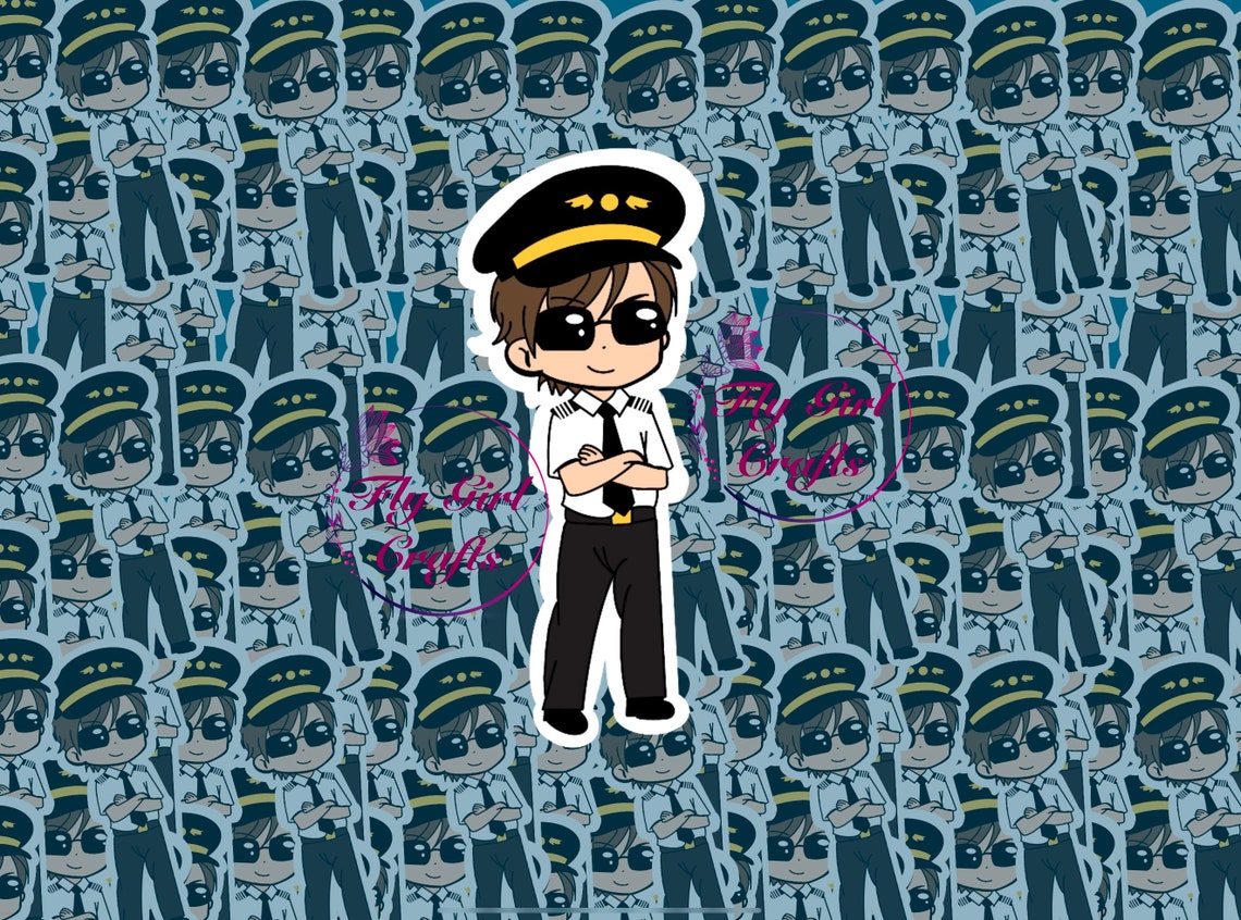Pilot Sticker, Cabin Crew Sticker, Aviation Sticker, Gift for Pilots ...