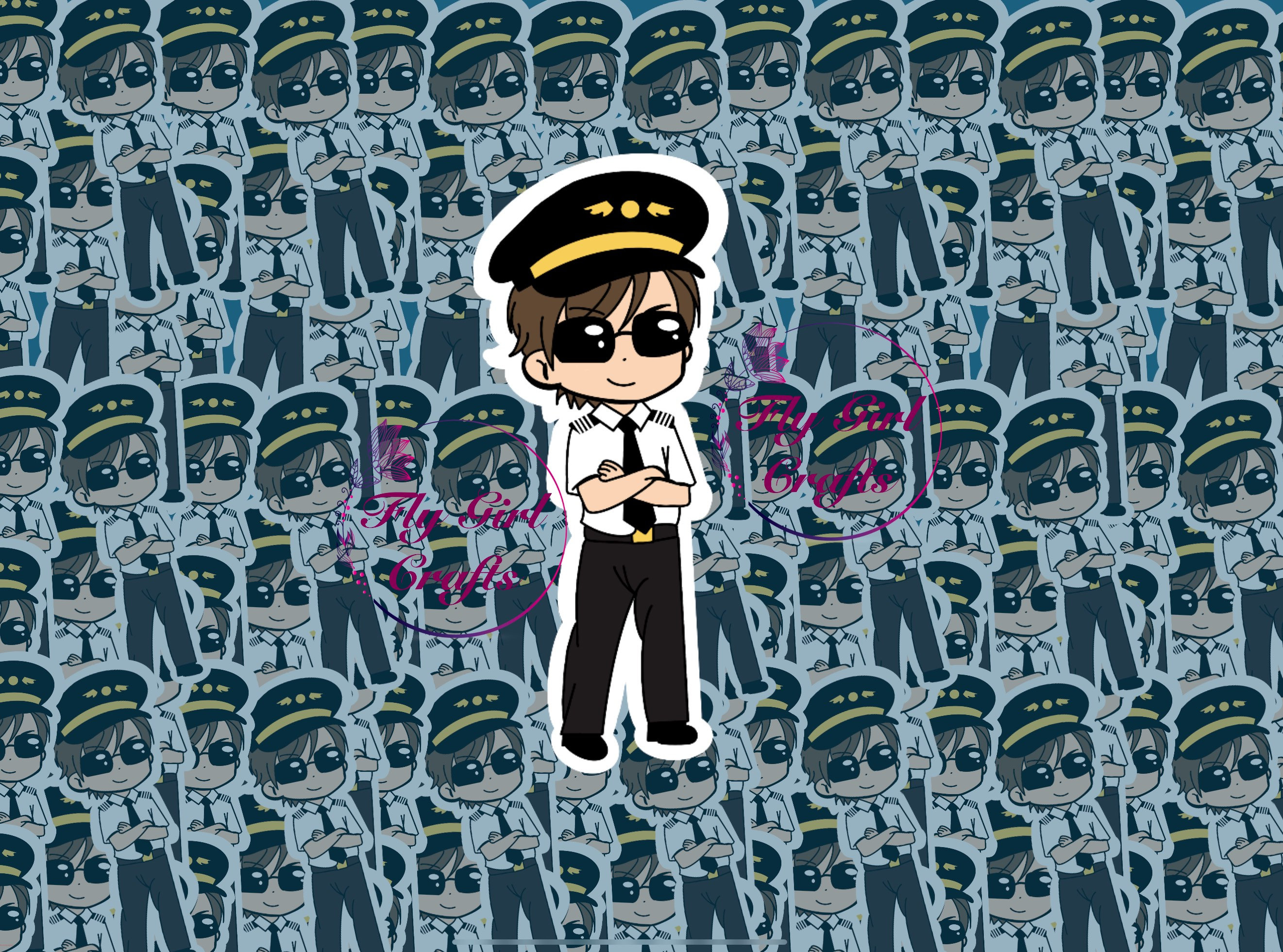 Pilot Sticker, Cabin Crew Sticker, Aviation Sticker, Gift for Pilots ...