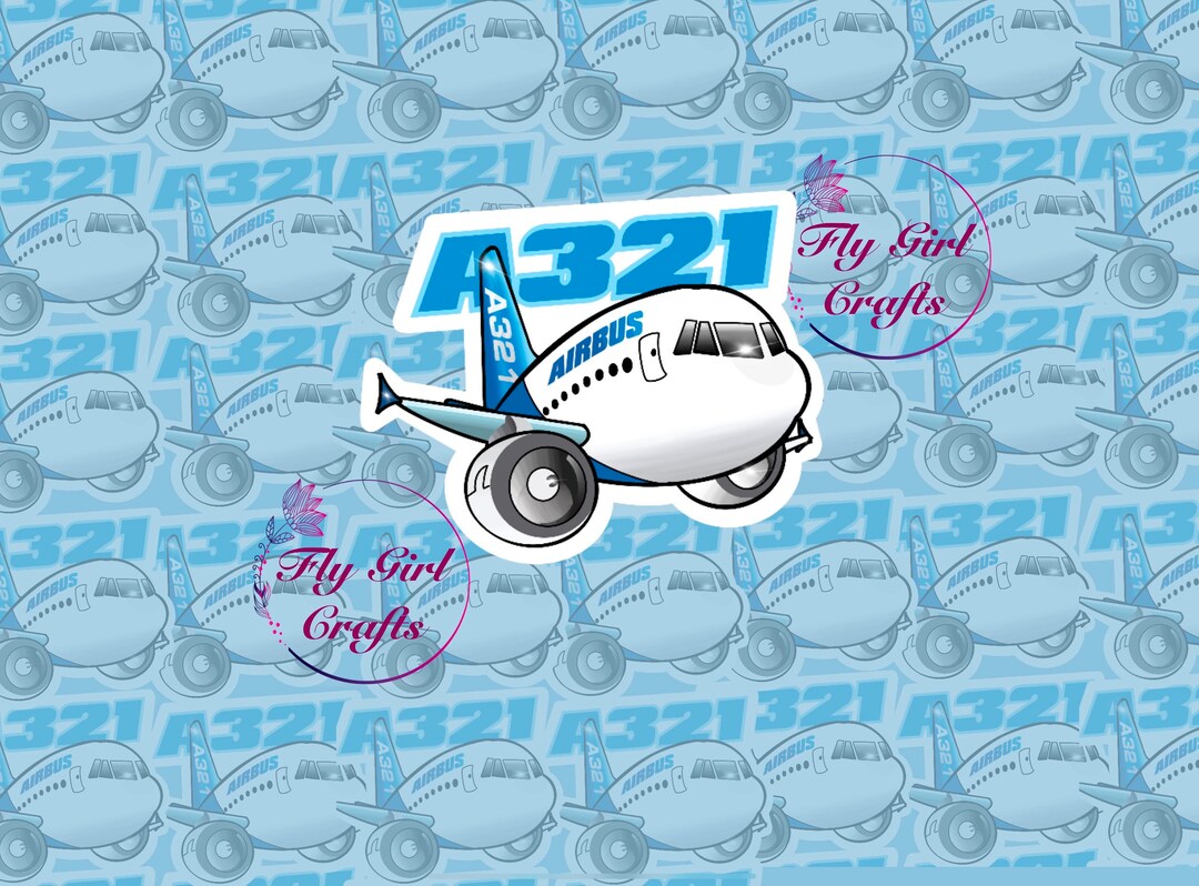 Airbus 321 | A321, Airbus Plane, Cabin Crew Sticker, Aviation Stickers ...