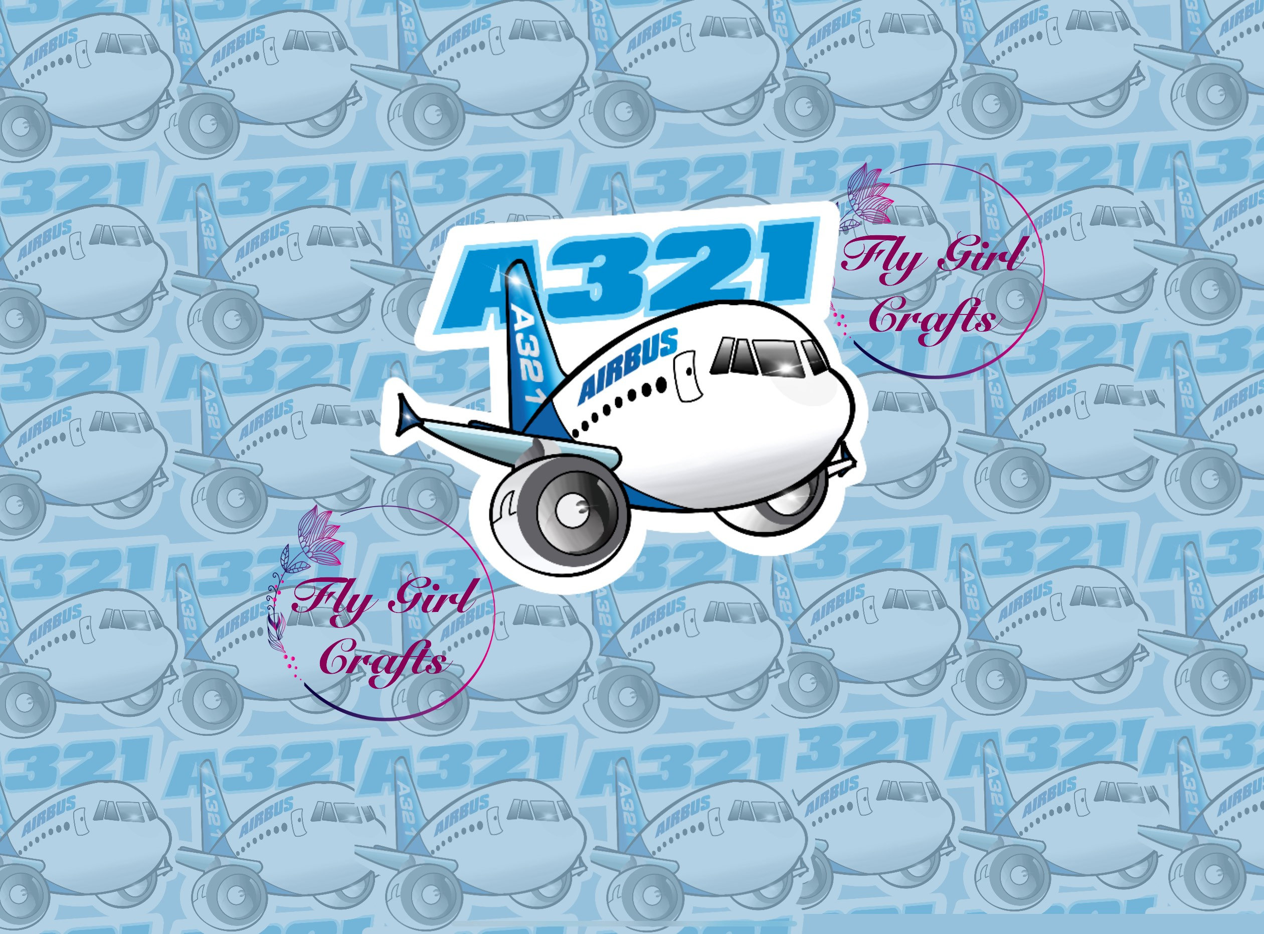 Airbus 321 A321, Airbus Plane, Cabin Crew Sticker, Aviation Stickers ...
