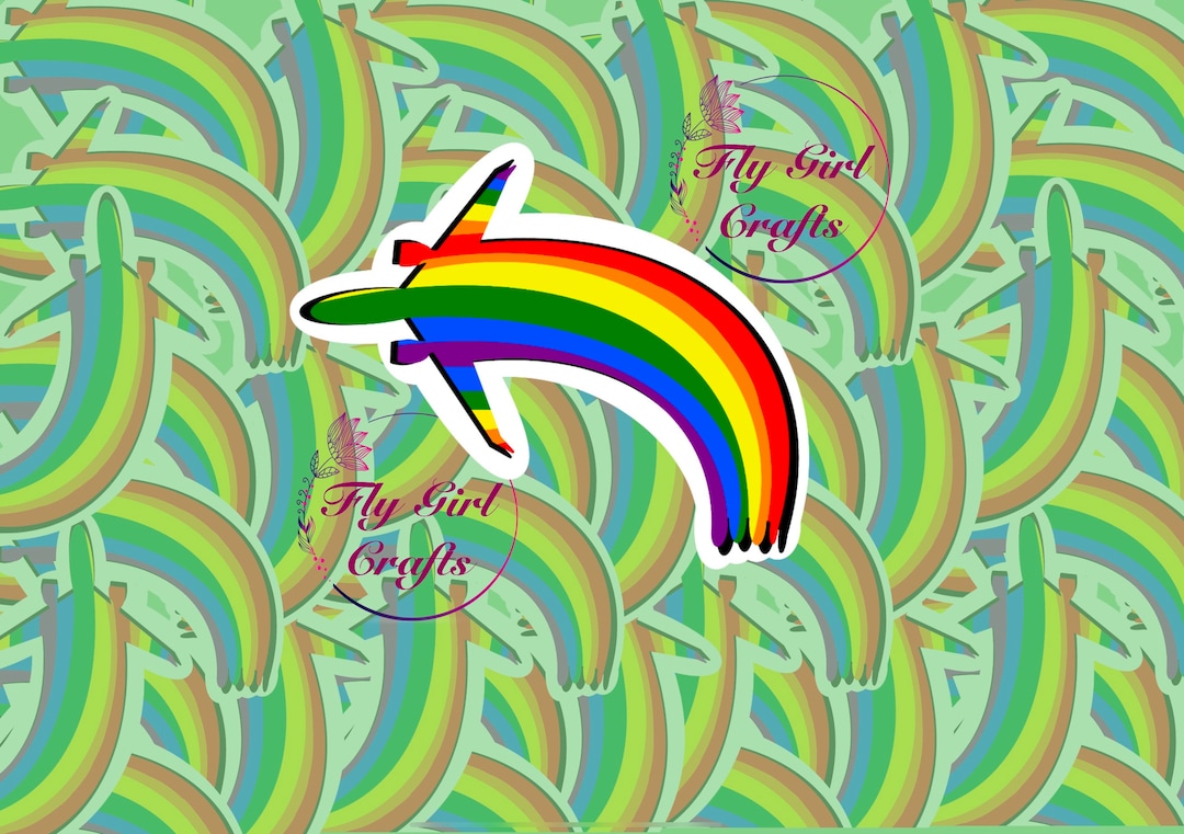 LGBT Pride | Airplane Sticker, Cabin Crew Sticker, Flight Attendant ...