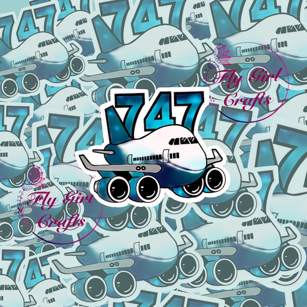Boeing 747 Sticker - Etsy