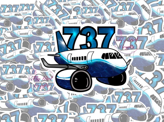 Boeing 737 Cabin Crew Stickers Aviation Sticker Gift for | Etsy