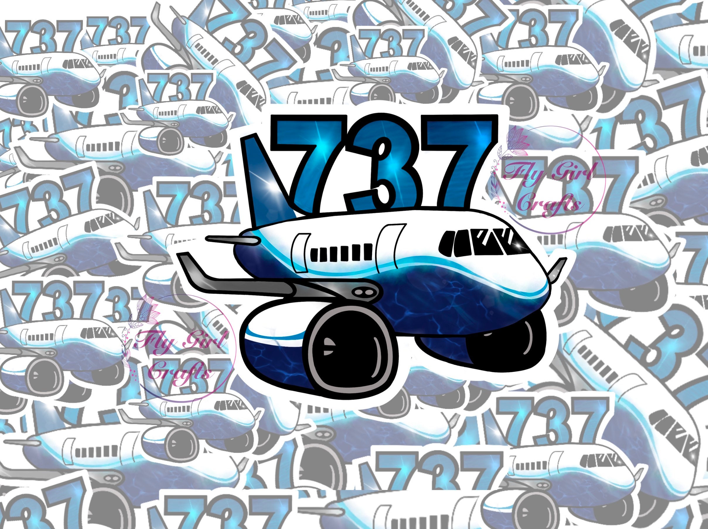 Boeing 737 Cabin Crew Stickers Aviation Sticker Gift for - Etsy