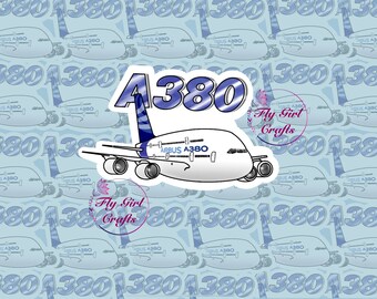 Airbus A380 Sticker - Etsy