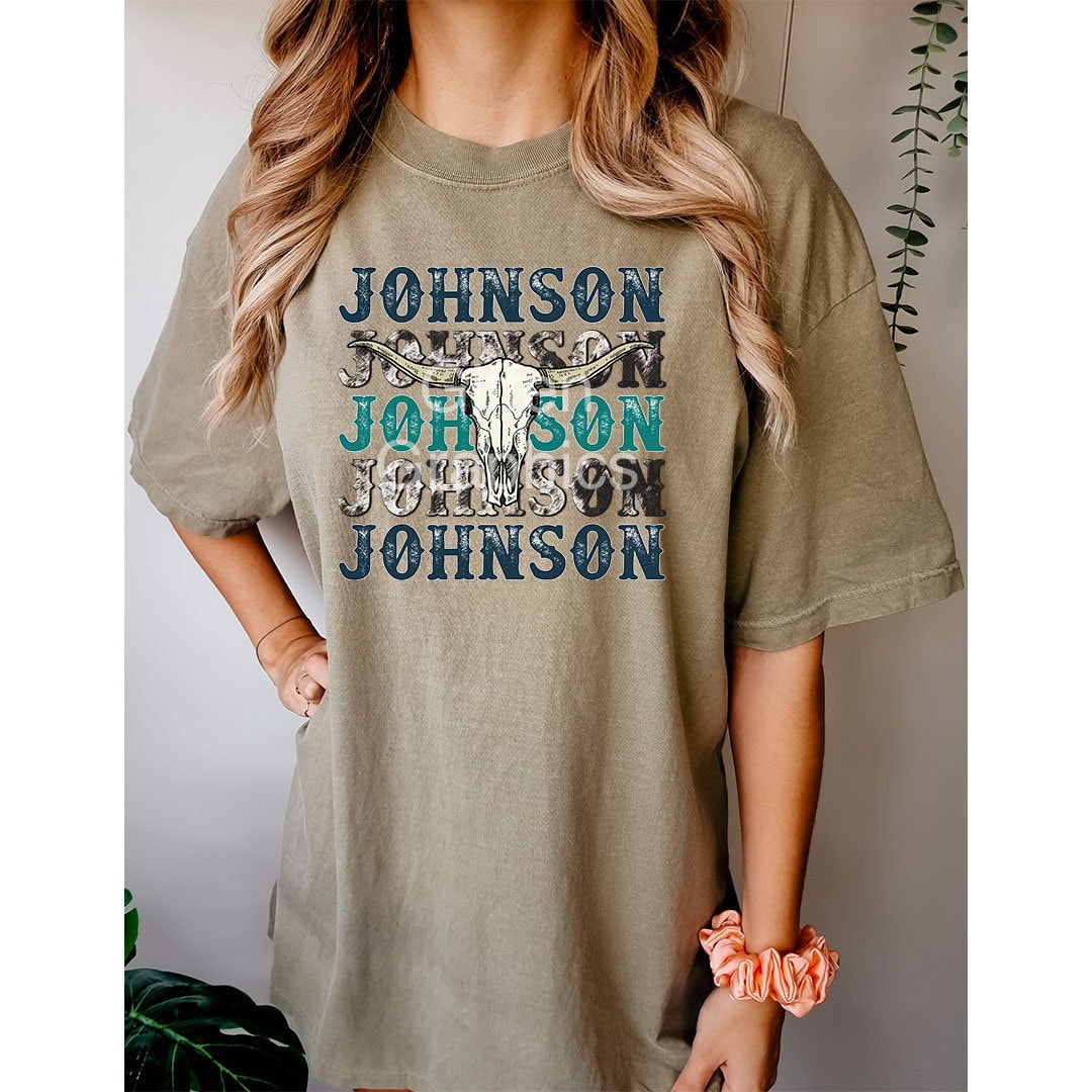 Johnson Graphic Tee - DTF Printed - Etsy