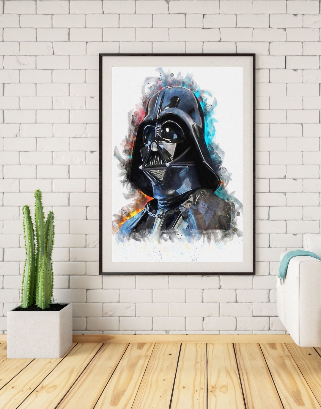 Darth Vader, Star Wars, Watercolor Painting Print, Fan Art,watercolor ...