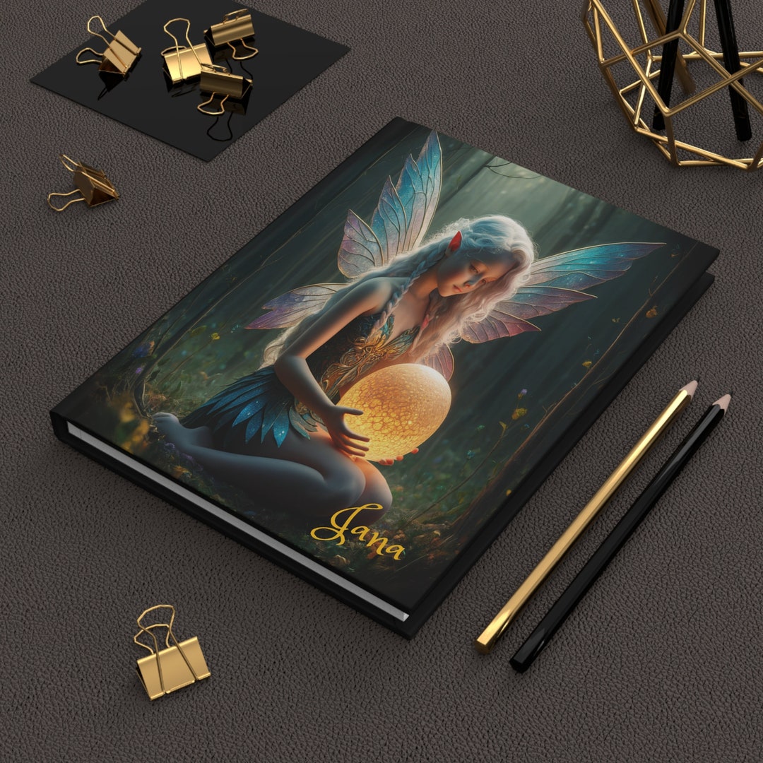 Custom Magical Fairy Journal Notebook, Ethereal Mystical Fae Diary ...