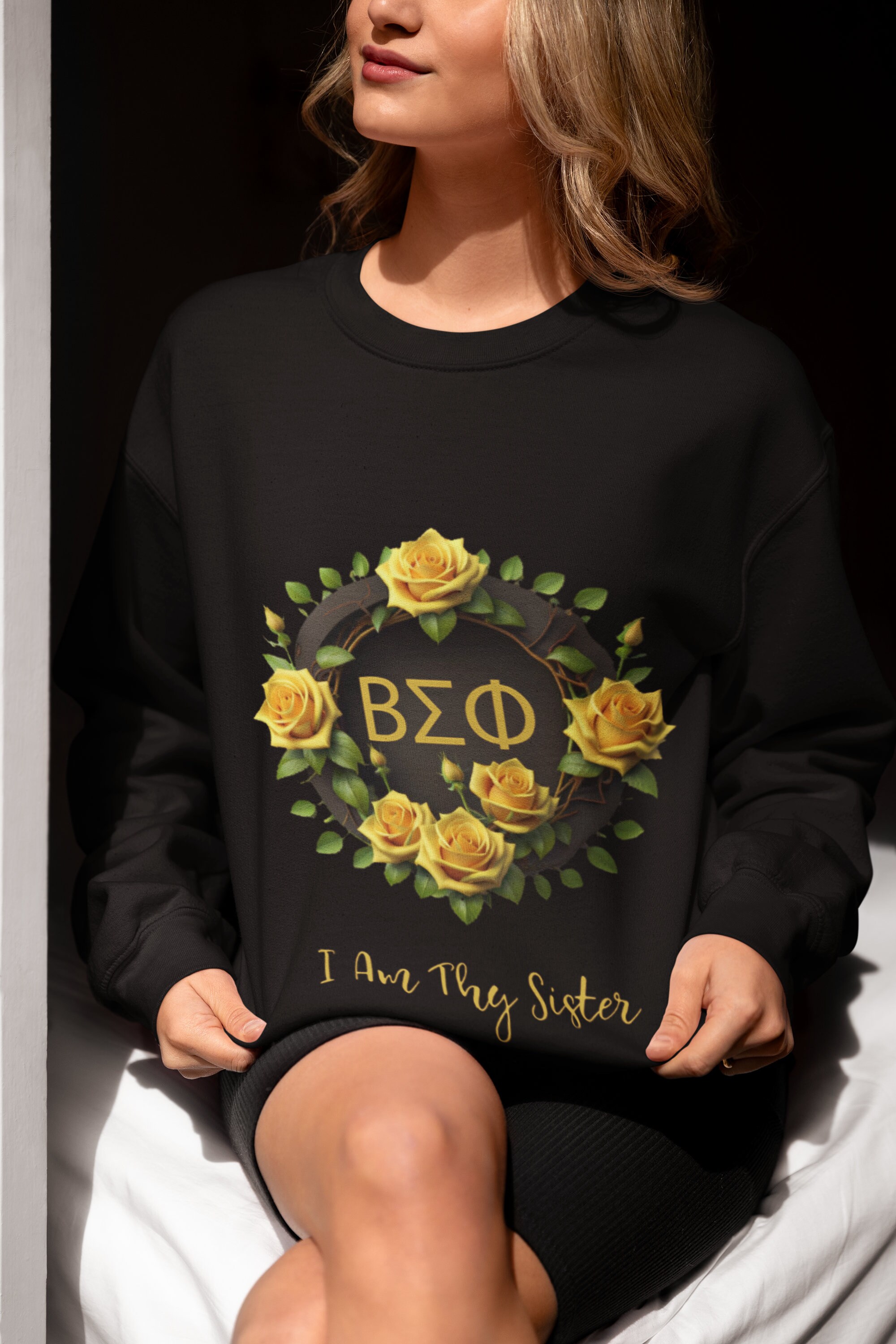Beta Sigma Phi, Crewneck Sweatshirt, Sorority, I Am Thy Sister ...