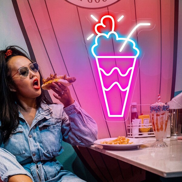 Milkshake Neon Sign - Etsy