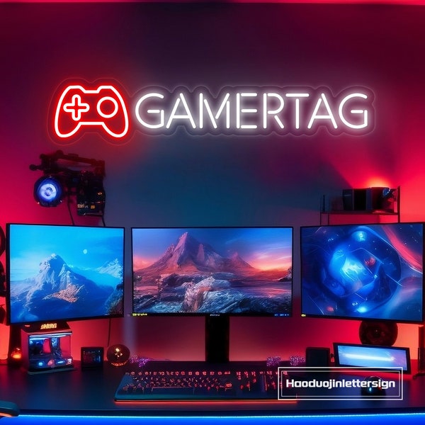 Neon Gamer Sign - Etsy