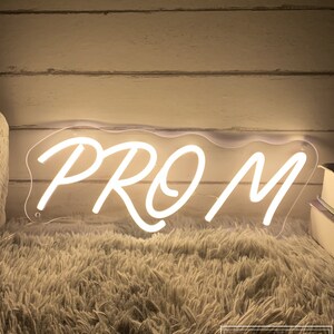 Prom LED Neon Sign, Custom Congrats Grad Dance 2025 Prom Party Decor ...