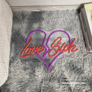 Love Sick LED Neon Sign: Heartbreak Decor, Valentine's Gift - Etsy