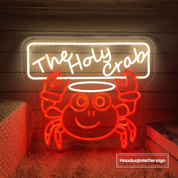 Custom Crab Light Sign - Etsy