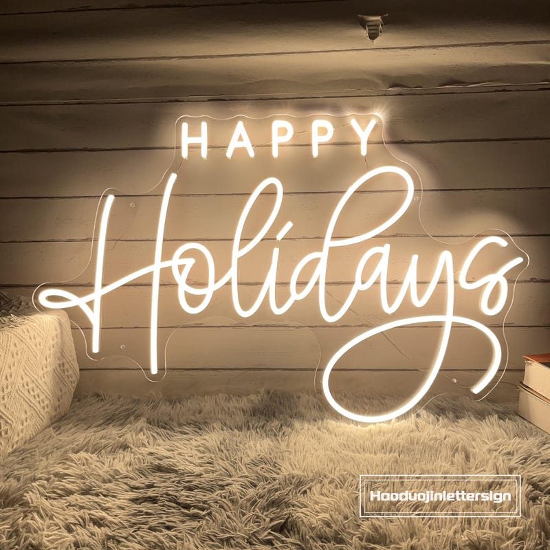 Happy Holidays Sign - Etsy