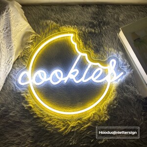 Cookies Neon Sign Custom Bakery Shop House LED Light Sign Coffee Bar ...