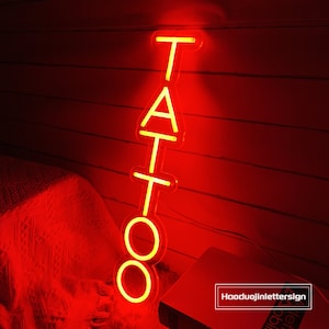USB Tattoo Custom LED Neon Sign Tattoo Studio Beauty Salon Decoration ...