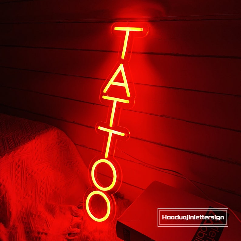 USB Tattoo Custom LED Neon Sign Tattoo Studio Beauty Salon - Etsy