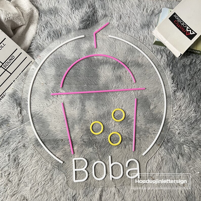 Custom Boba Tea LED Neon Sign: Coffee Shop Decor - Etsy UK