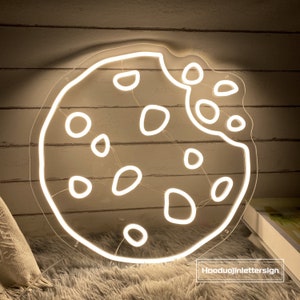 Cookies Neon Sign, Custom Bakery Shop House LED Neon Light Sign Coffee ...