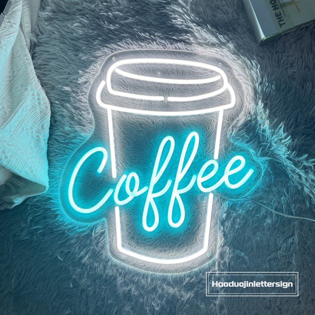 Coffee Cup LED Neon Sign Custom Coffee Bar Shop Cafe Restaurant ...