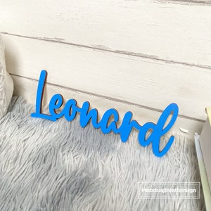 Custom Wood Name Sign, Wooden Name Sign Nursery Baby Kids Room Wall ...
