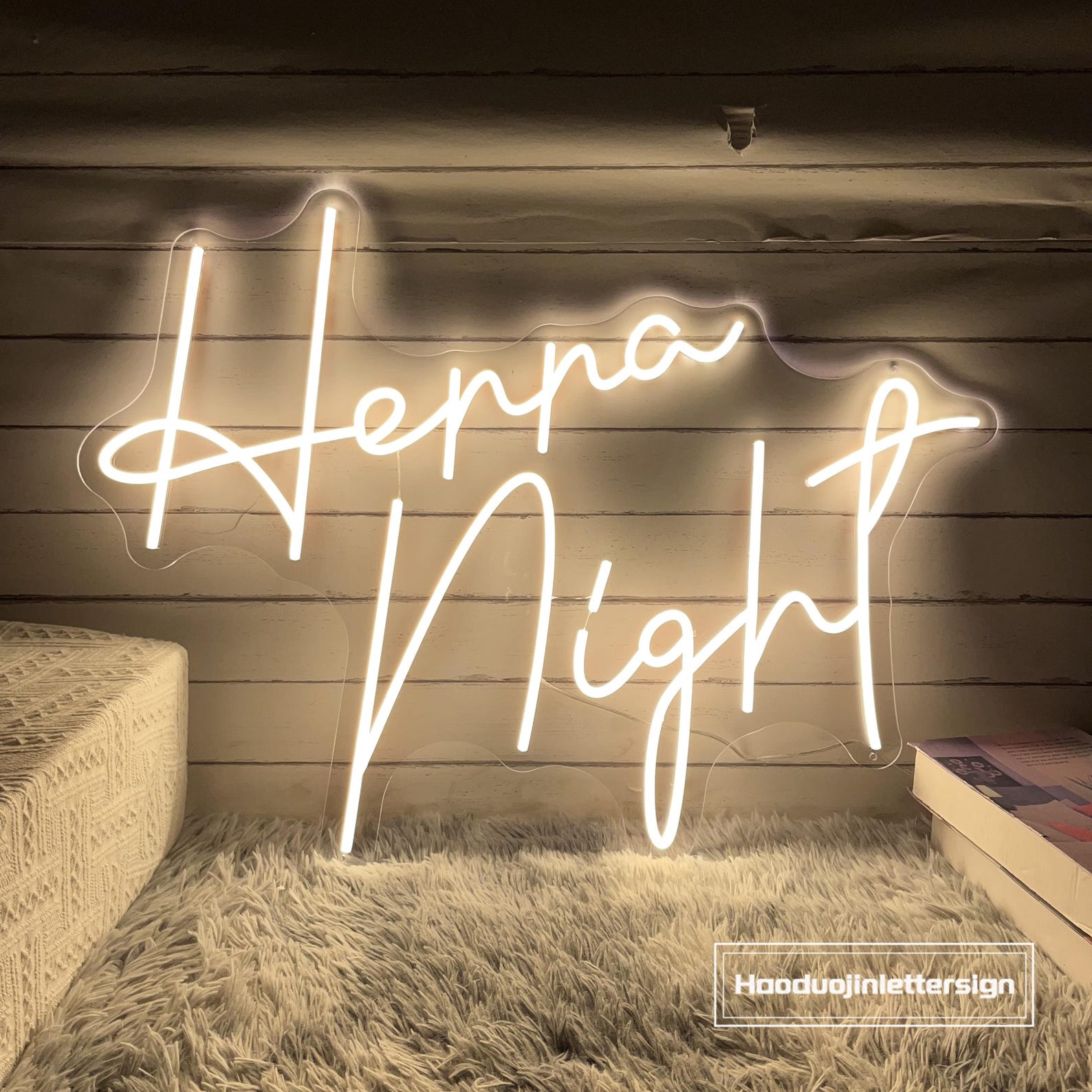 Henna Night Neon Sign: Custom Wedding & Party Decor - Etsy