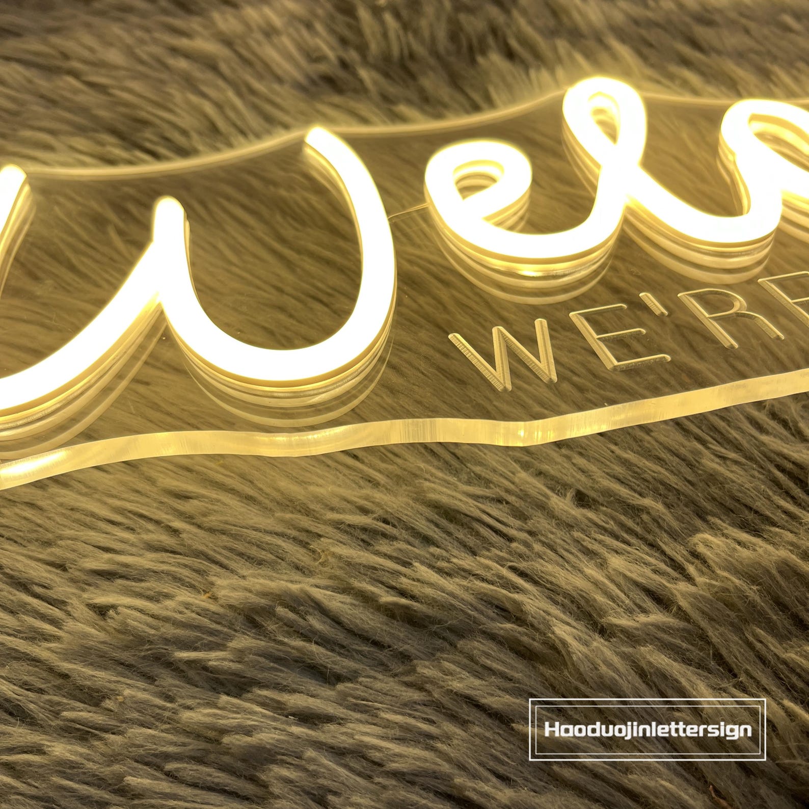 Welcome We're so Glad You're Here Neon Sign, Church Entry Way, Welcome Door Sign for Office ...