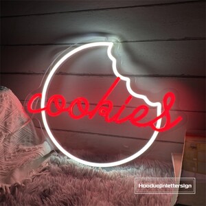 Cookies Neon Sign Custom Bakery Shop House LED Light Sign Coffee Bar ...