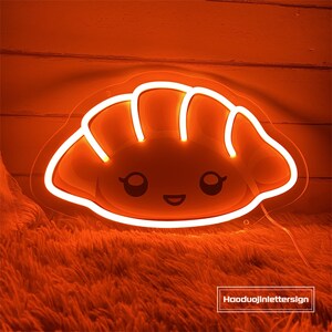Dumpling Neon Sign: Custom Restaurant Decor, Dimmable LED Night Light ...