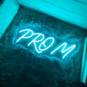 Prom LED Neon Sign, Custom Congrats Grad Dance 2025 Prom Party Decor ...