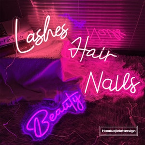 Nail Salon Studio Custom LED Neon Sign Beauty Salon Handmade Neon Light ...