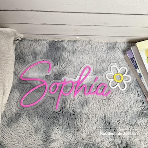 Custom Name LED Neon Sign for Kids, Personalized Girl Baby Room ...
