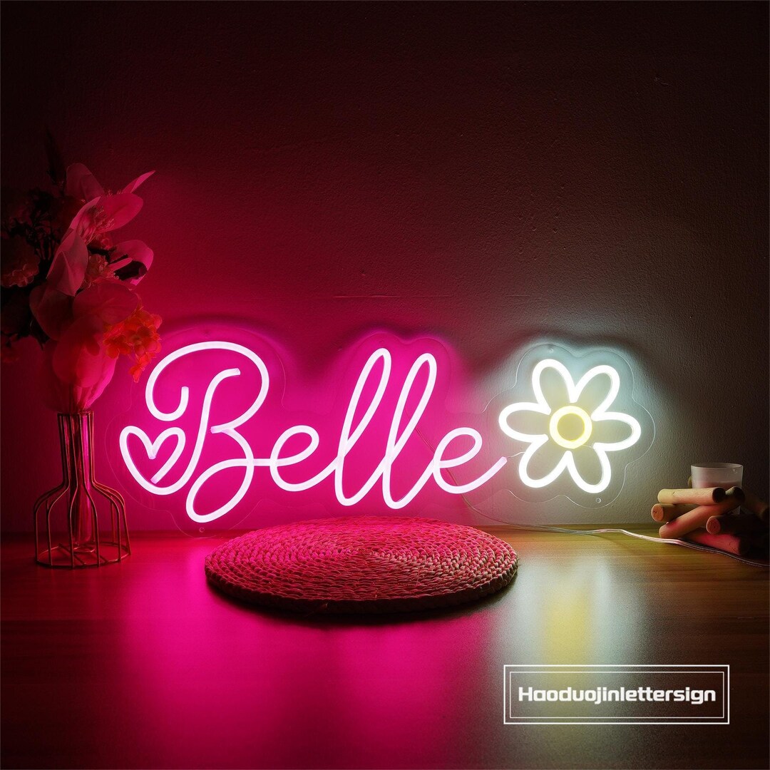 Custom Name LED Neon Sign, Personalized Girl Baby Kid's Room Children ...